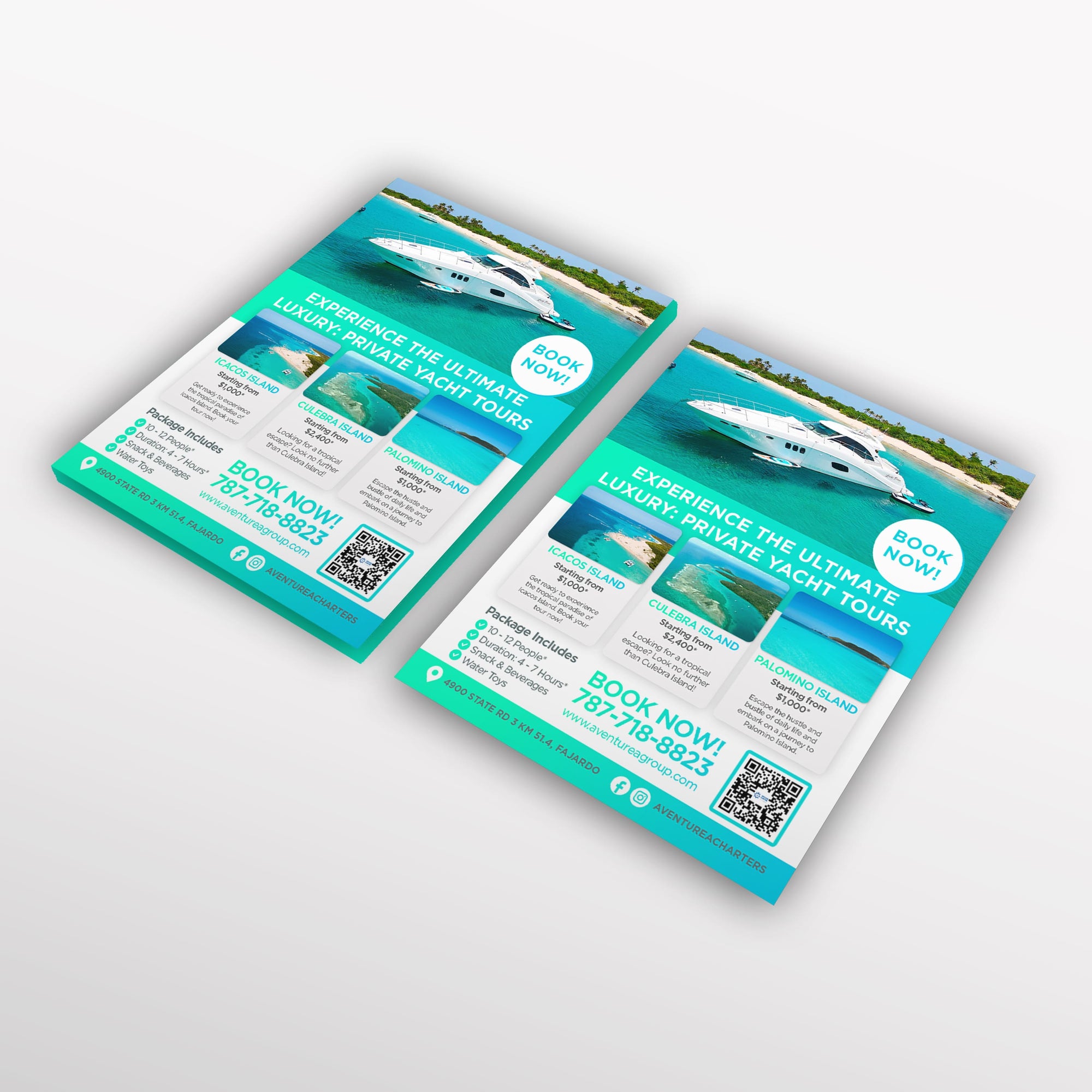 Flyers 1/4 Página Full Color (Papel / 1 Lado)